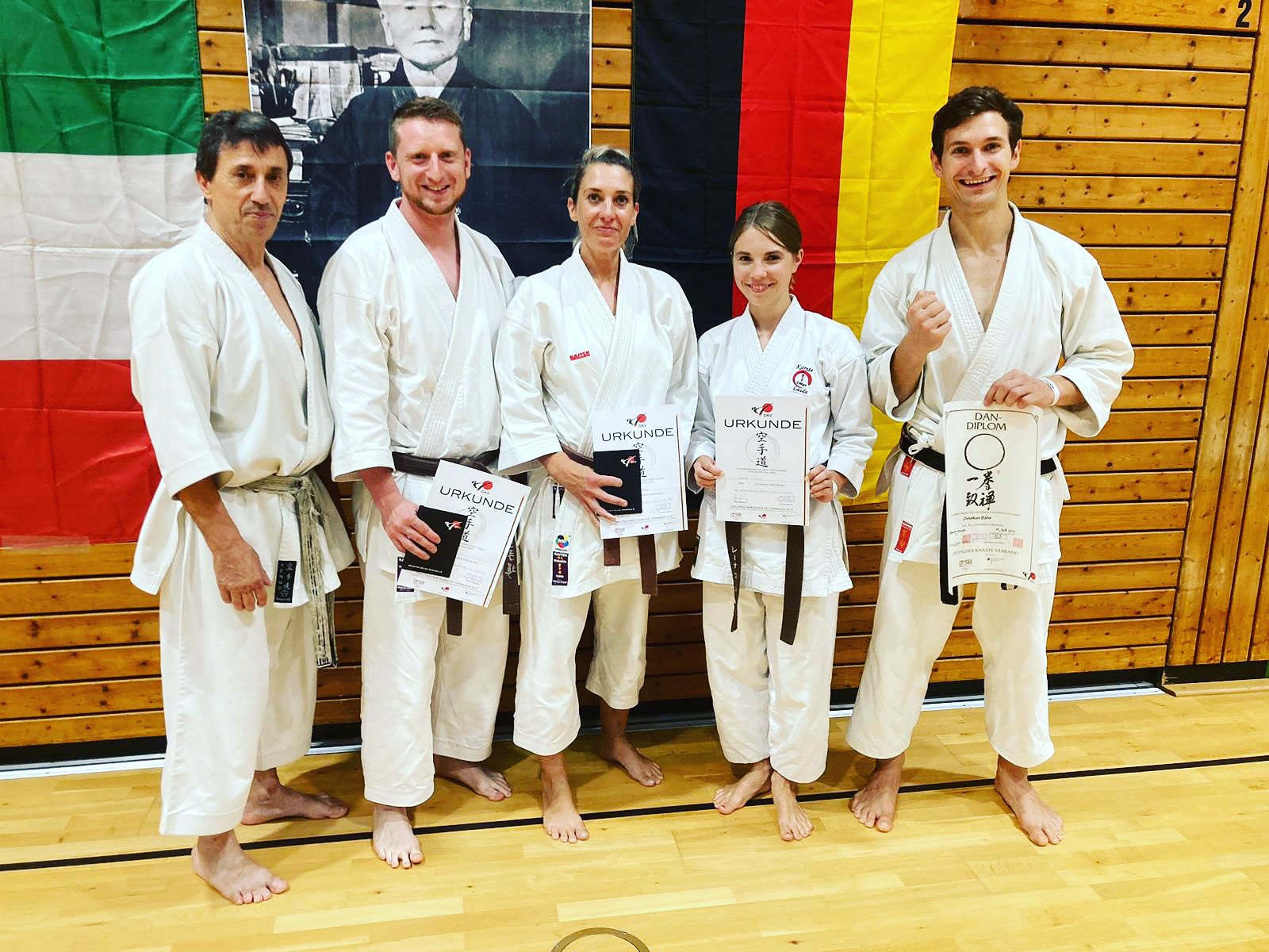 Prüfungen mit neuem zweiten Dan Träger – Shotokan Karate Dojo Lauda